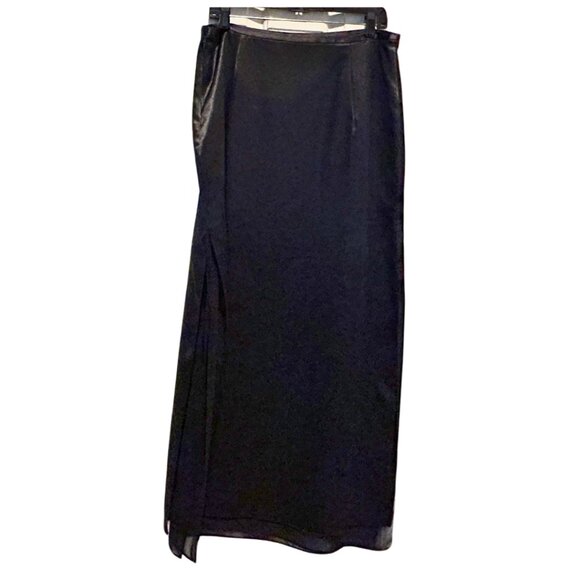 JM Collection | Skirts | Vintage Jm Collection Black Shimmery Long ...